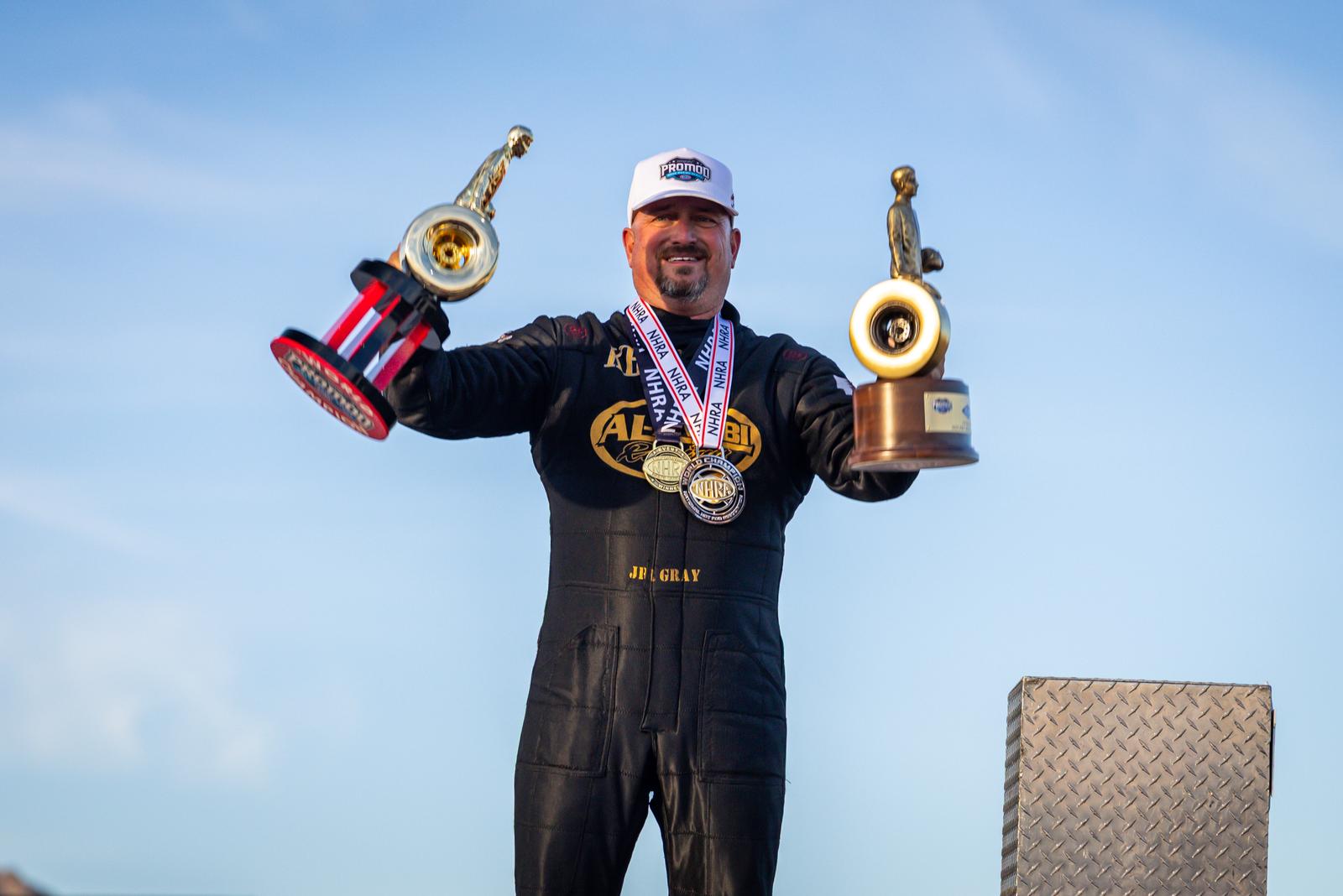 Rephrase the same Qatar's Al Anabi Racing clinches dramatic 2025 NHRA ...